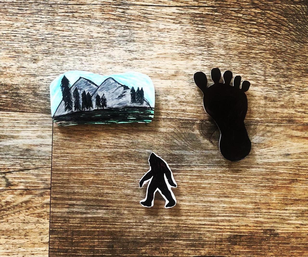 Bigfoot Magnet Set Of 3 on Luulla