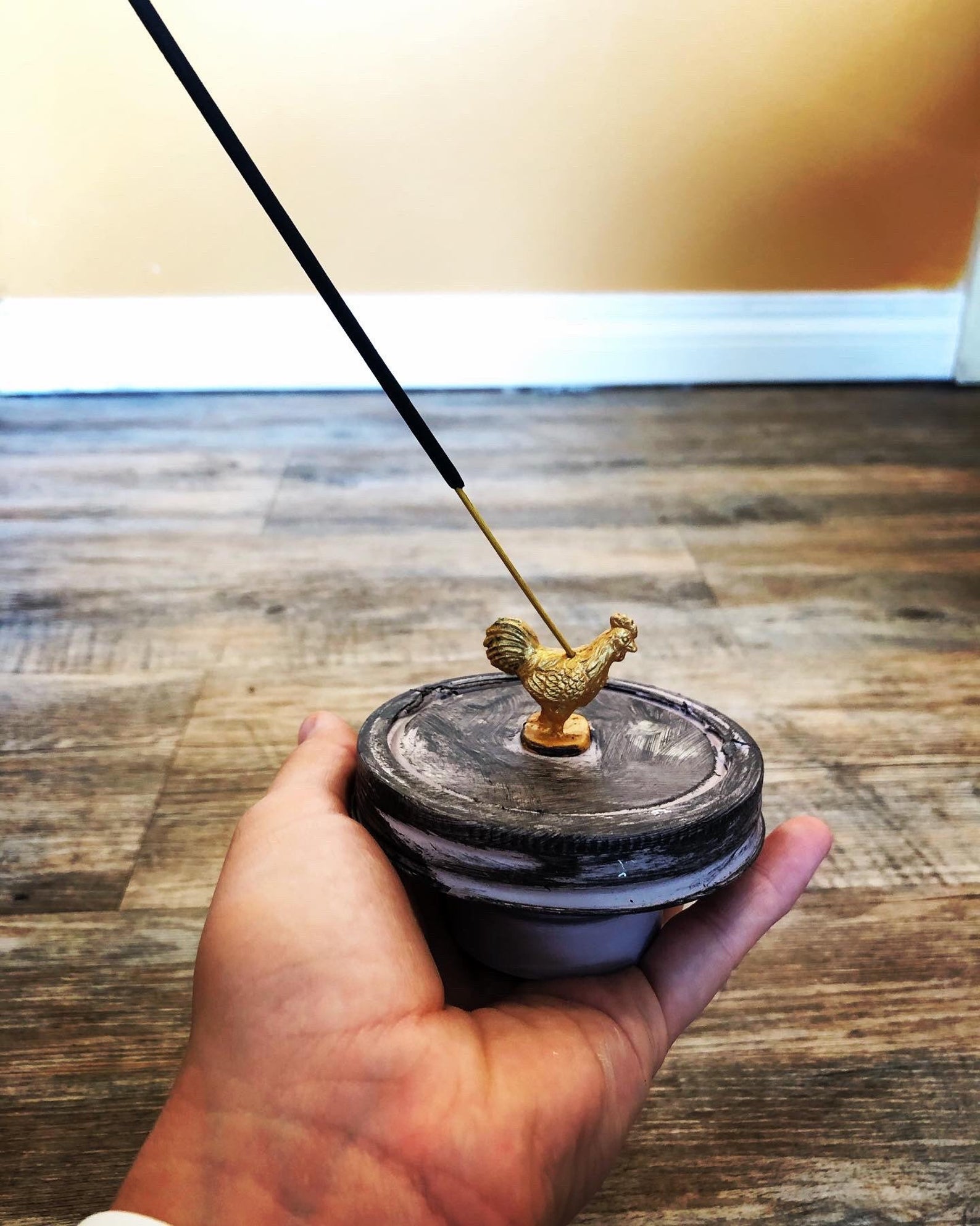 Gold Rooster Incense Burner Holder Incense Burner, Incense Holder ...